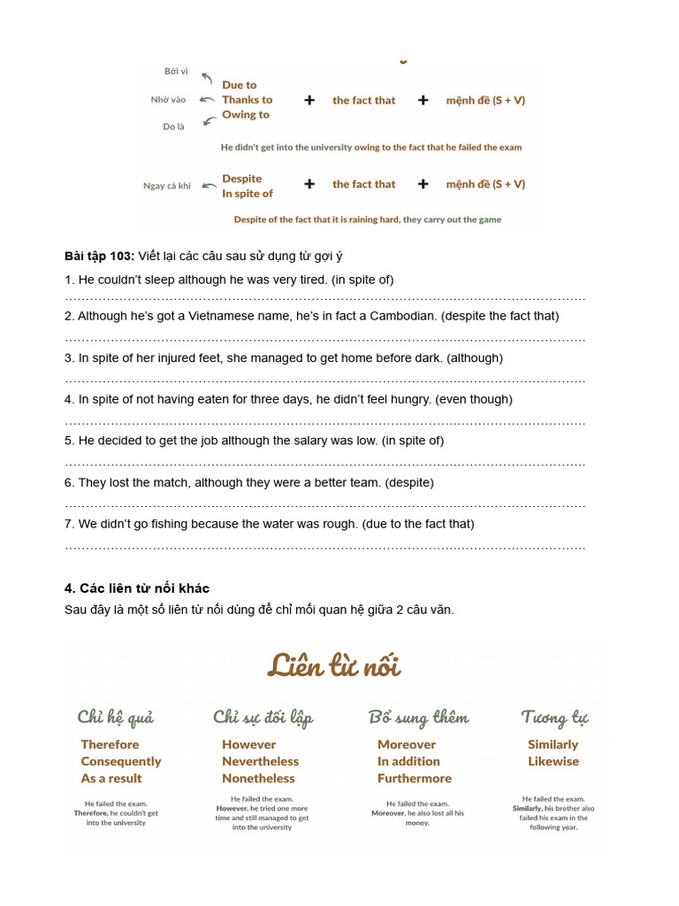 Bài 16 - Linking Words 2 | PDF | Smoking