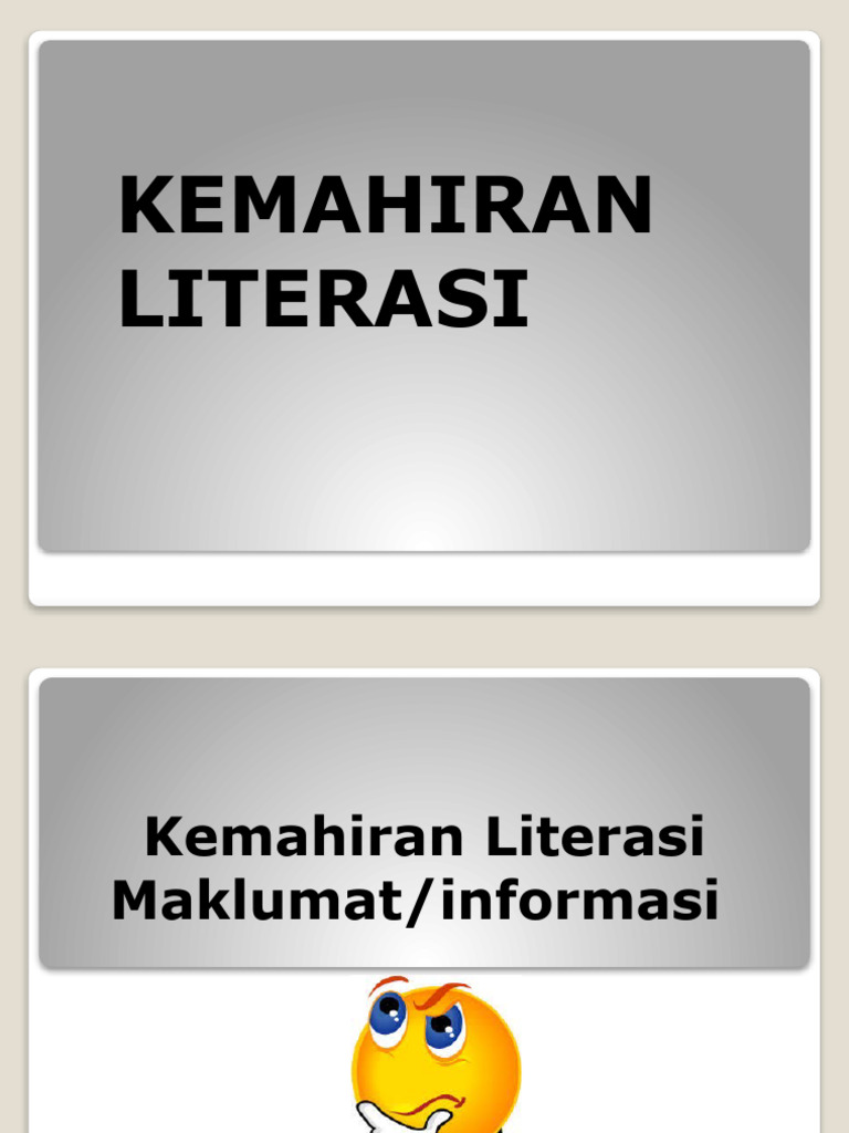 3 Kemahiran Literasi | PDF