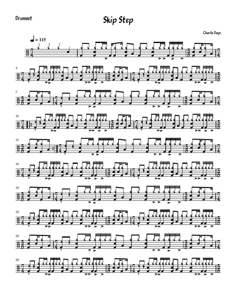 Skip Steps - Drums Sets Charlie | PDF