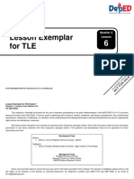 TLE Grade 8 Table of Specifications | PDF | Cognitive Science | Cognition