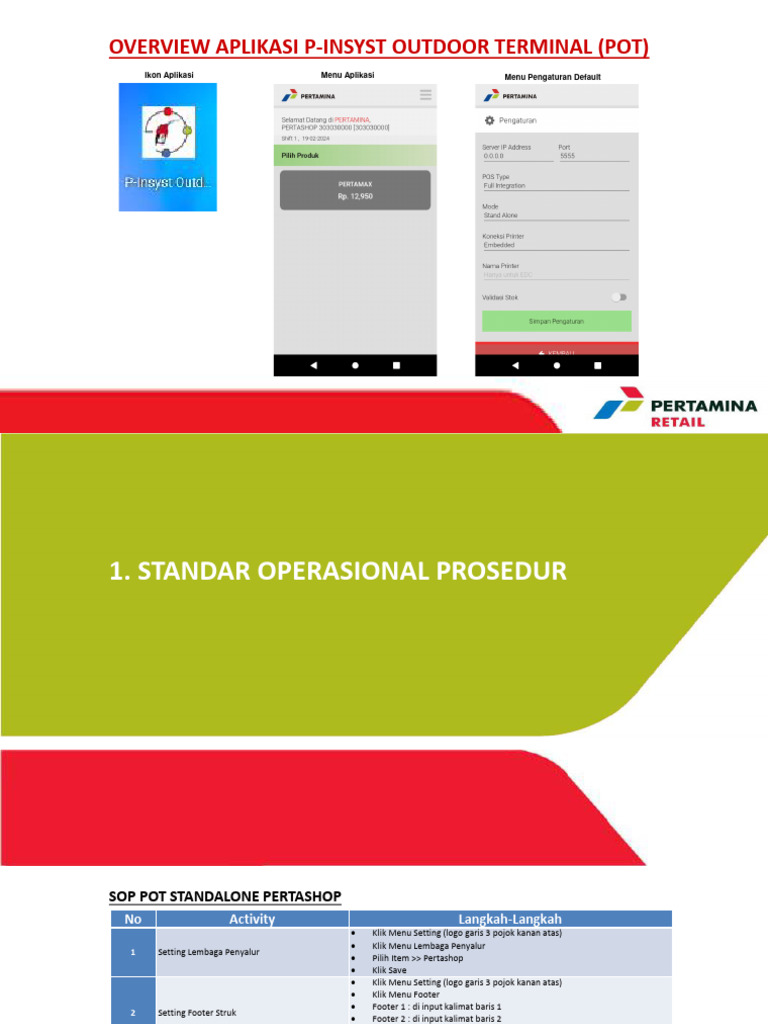 Tutorial Setting EDC Pertashop | PDF | Pengelolaan Keuangan & Uang