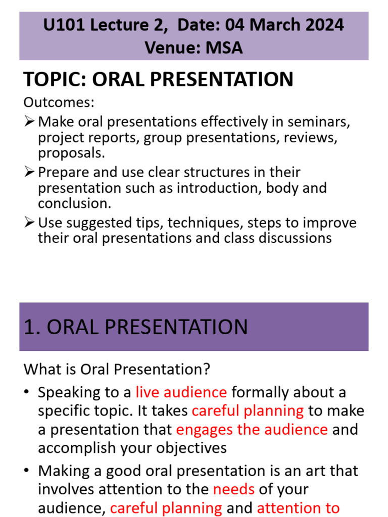 Mastering Oral Presentations Guide | PDF | Public Speaking | Lecture