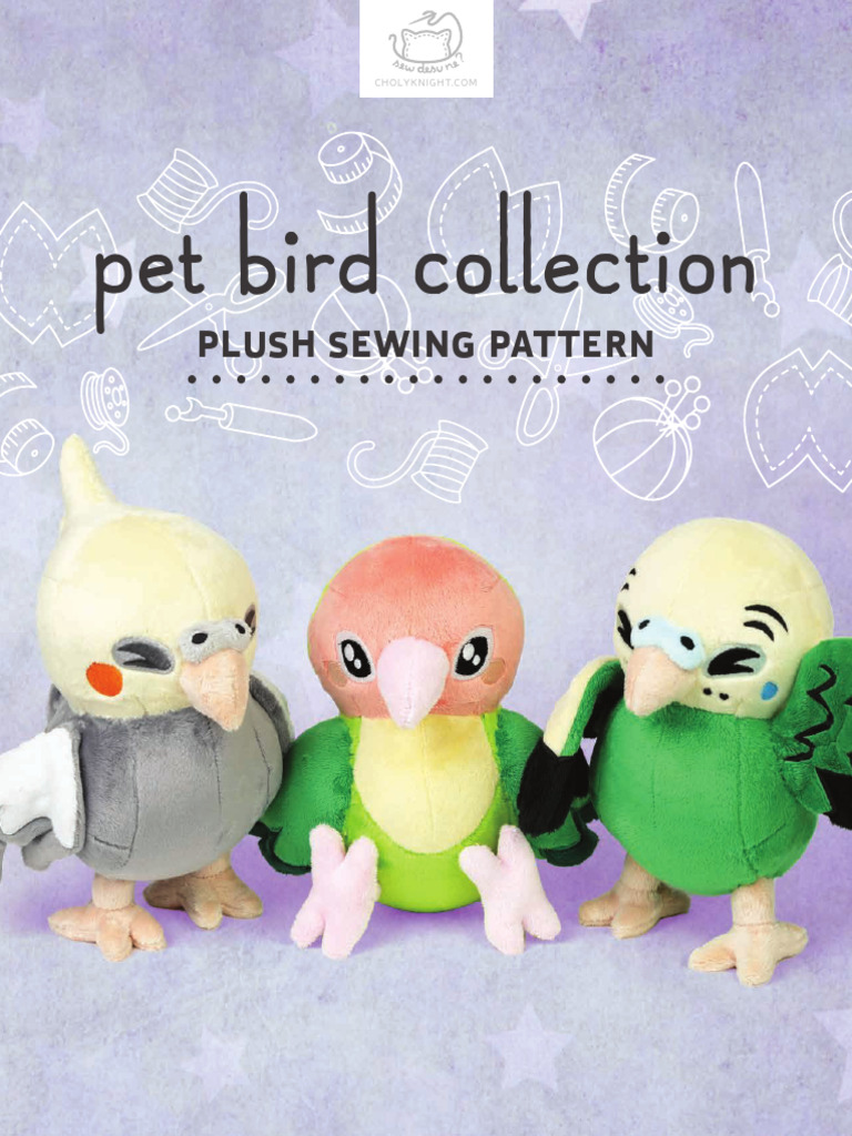 Pet Bird Plush Sewing Pattern | PDF | Sewing | Textiles