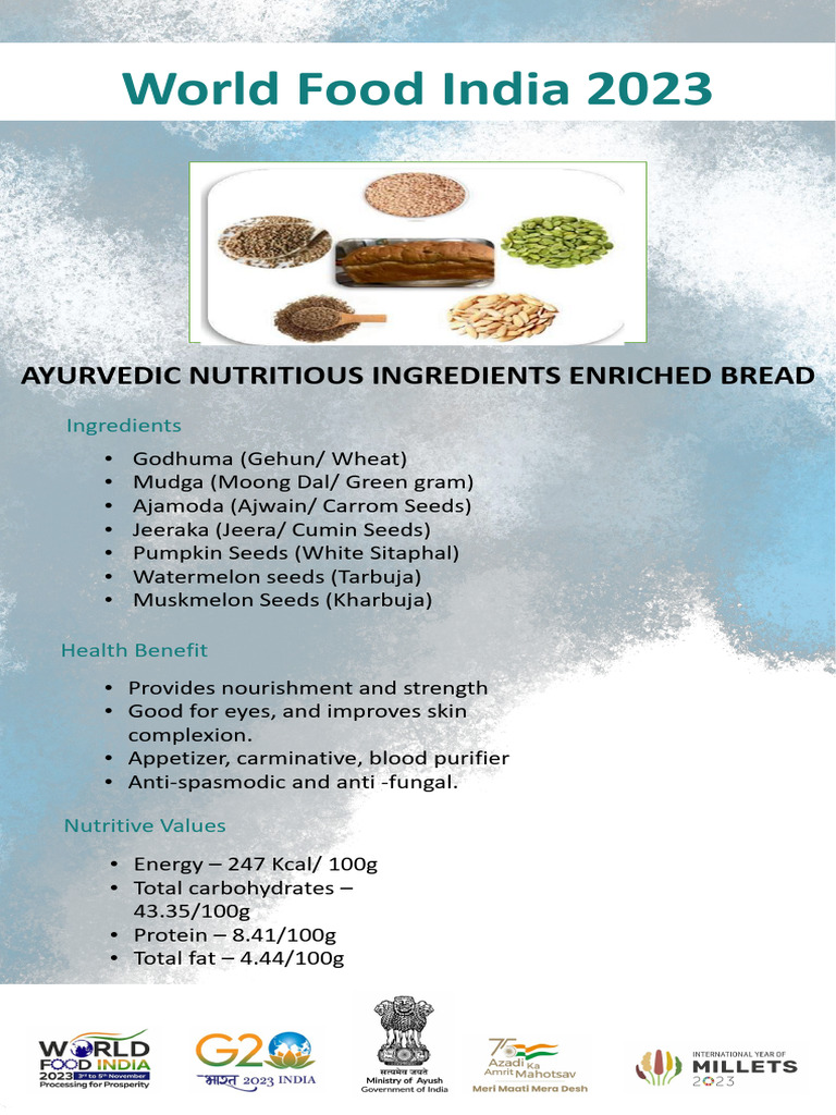 Ayurvedic Enriched Bread Benefits | PDF | Cooking, Food & Wine | Wellness
