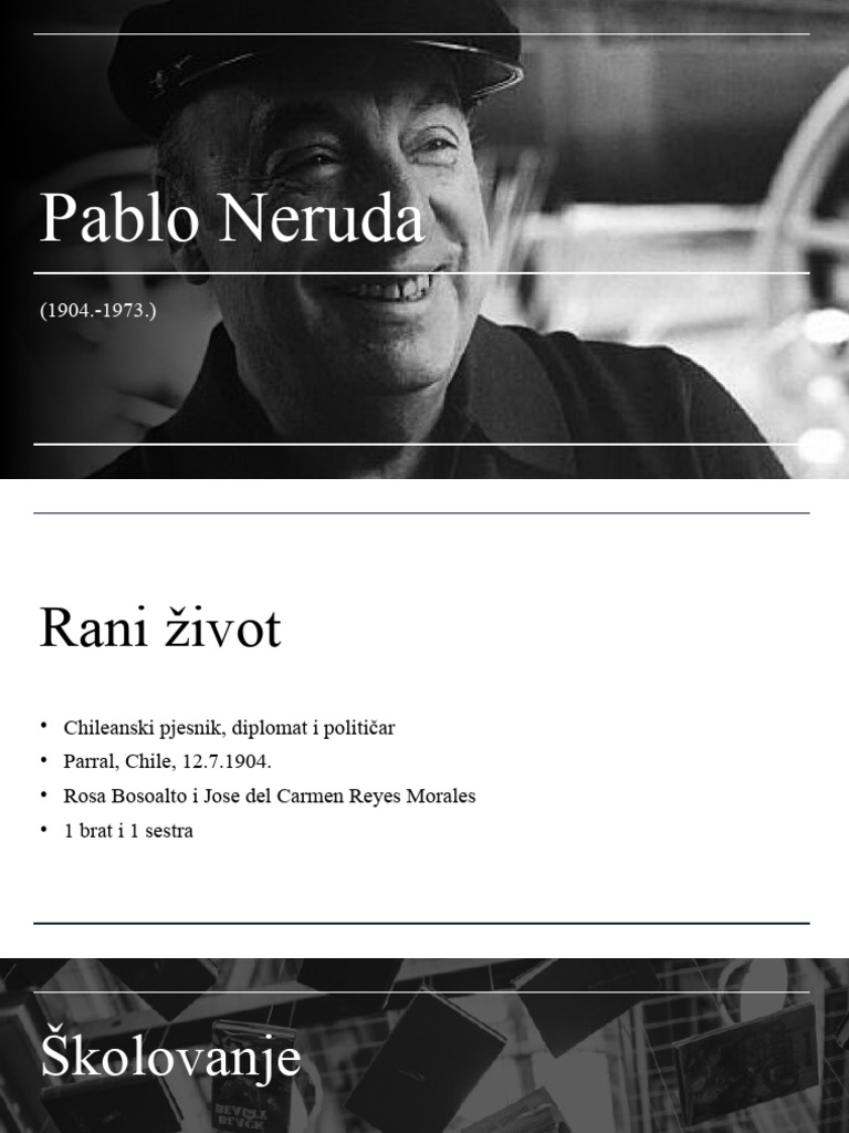 Pablo Neruda Prezentacija | PDF