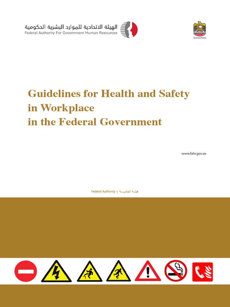 Guidelines For Health and Safety in Workplace in The Federal Government ...