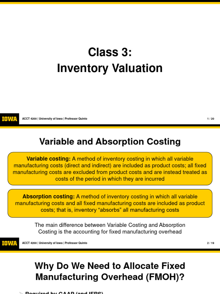 3, Inventory Valuation | PDF | Cost Of Goods Sold | Inventory