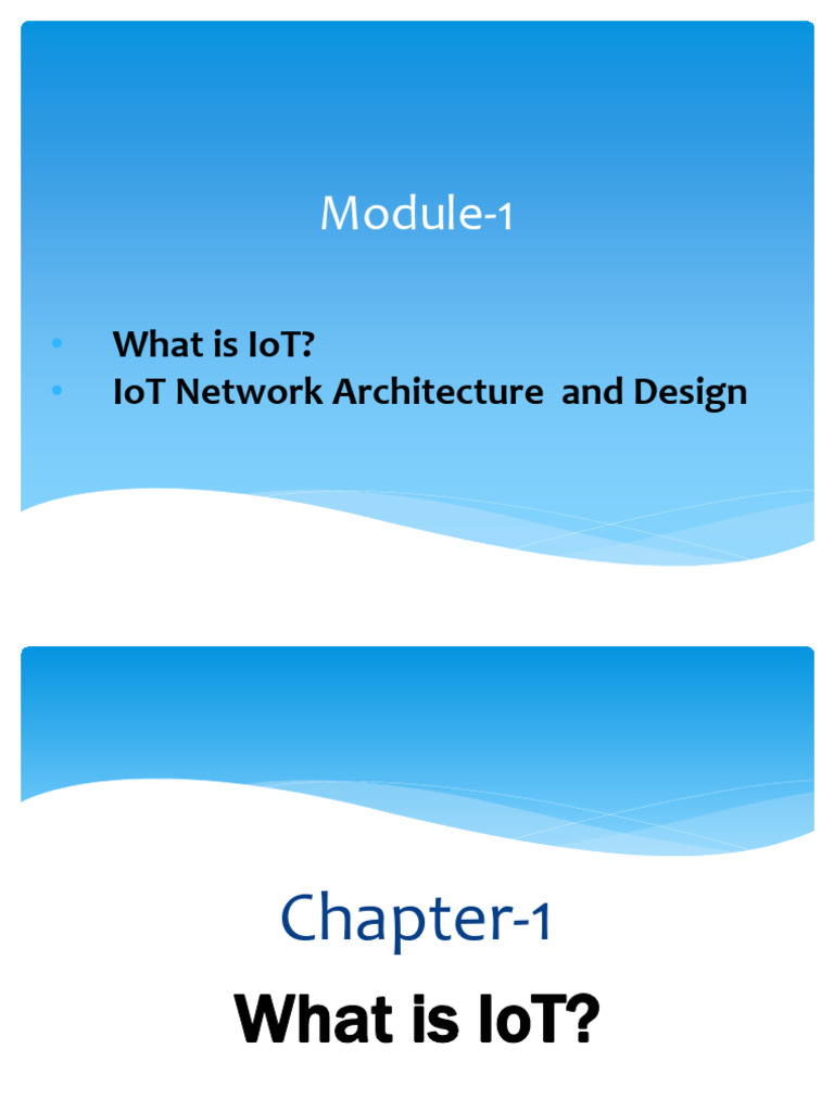 mod1 | PDF | Internet Of Things | Computer Network