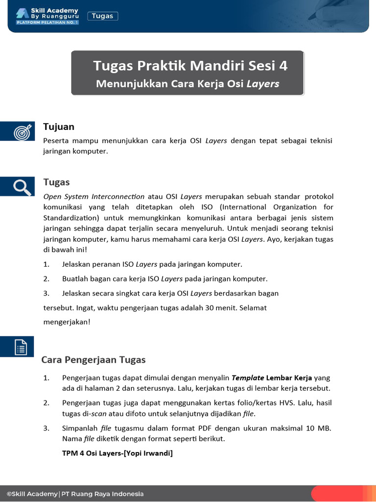 Peran dan Fungsi Layer 4 OSI | PDF