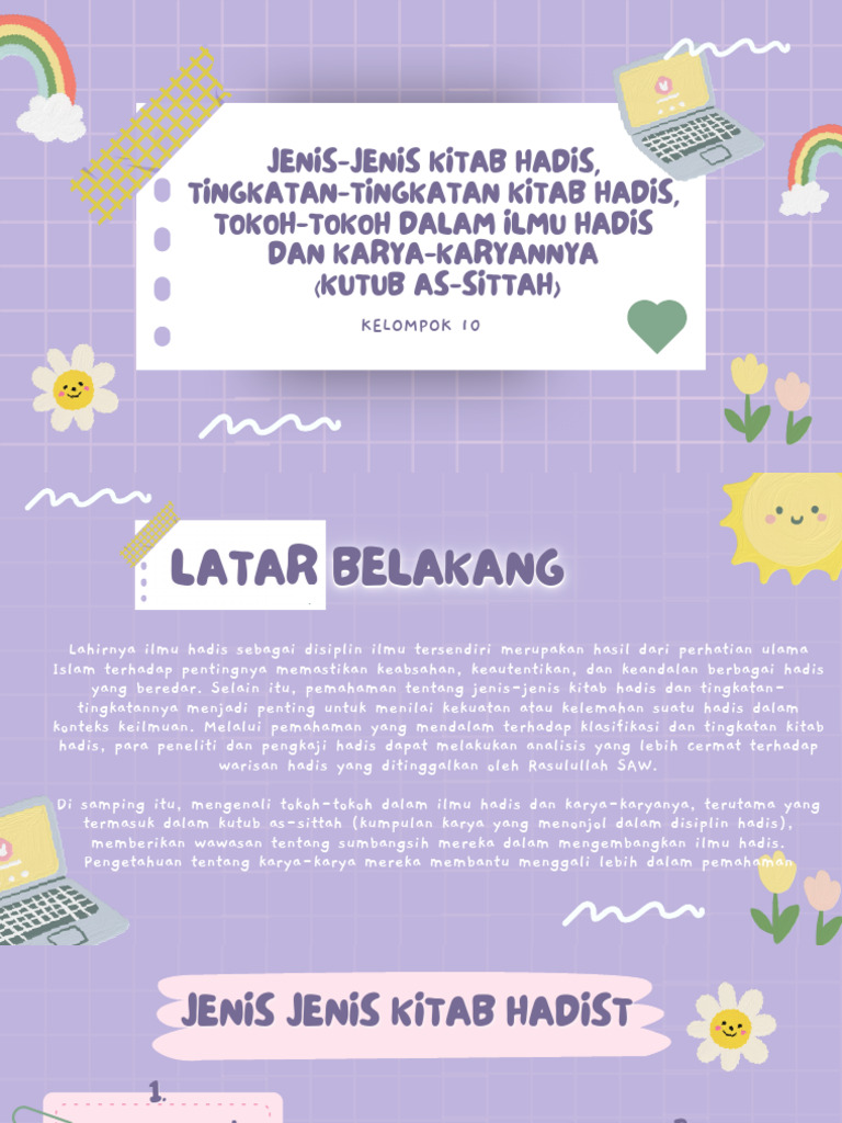 Jenis Jenis Kitab Hadist, Tingkatan Tingkatan Kitab Hadist, Dan Tokoh ...