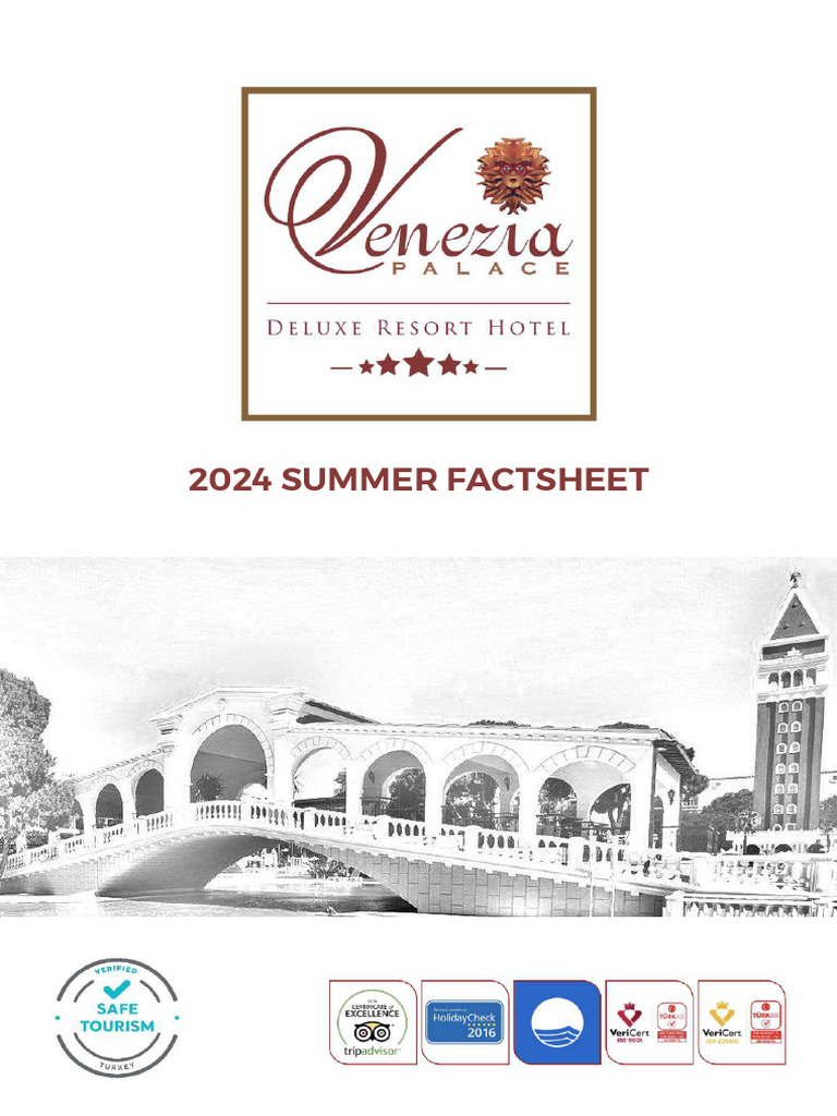 Venezia Palace Resort 2024 Guide | PDF | Drink | Bathroom