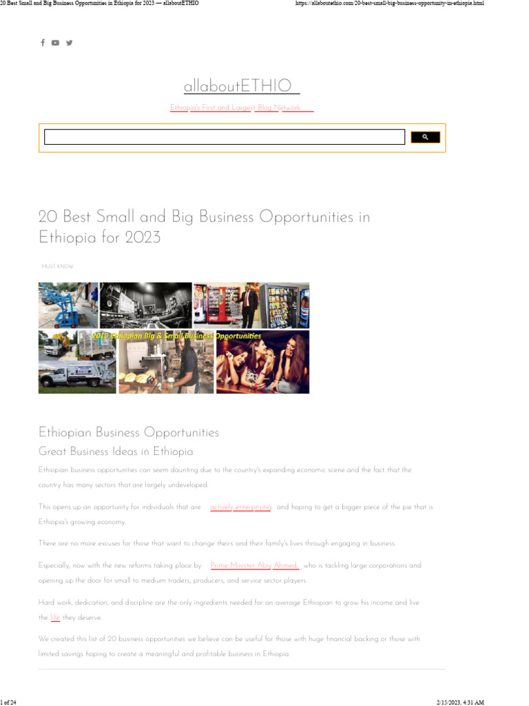 20-best-small-and-big-business-opportunities-in-ethiopia-for-2023