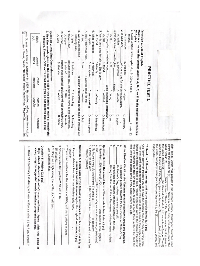 9TH. Practice Tests | Download Free PDF | Outer Space