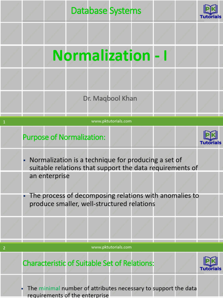 10 Normalization I | PDF | Databases | Computer Programming