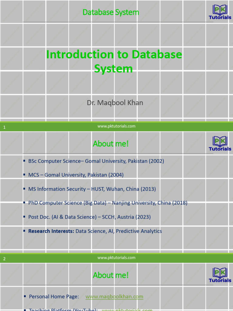 01-Introduction To Database | PDF | Databases | Computer File