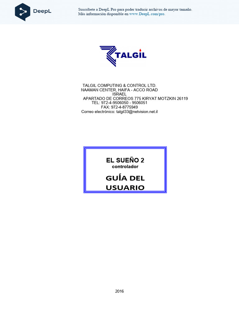 Guía del Usuario: Talgil Dream 2 | PDF | Internet | Diodo emisor de luz