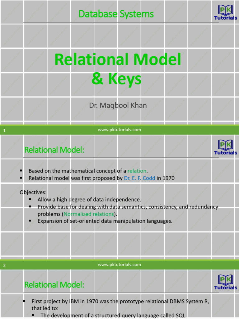 04-Relational Model and Keys | PDF | Relational Model | Relational Database 04-Relational Model and Keys | PDF | Relational Model | Relational Database