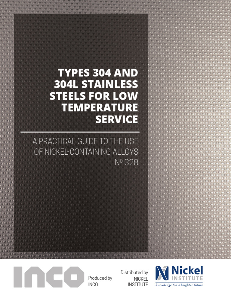 Stainless Steel 304 and 304L | PDF | Stainless Steel | Construction