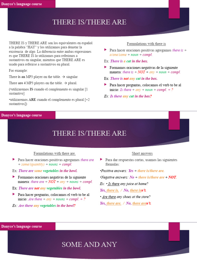 There Is There Are Some Any | PDF | Pancho | Alimentos