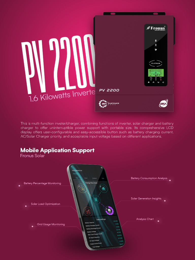 Datasheet & Specifications PV-2200 | PDF