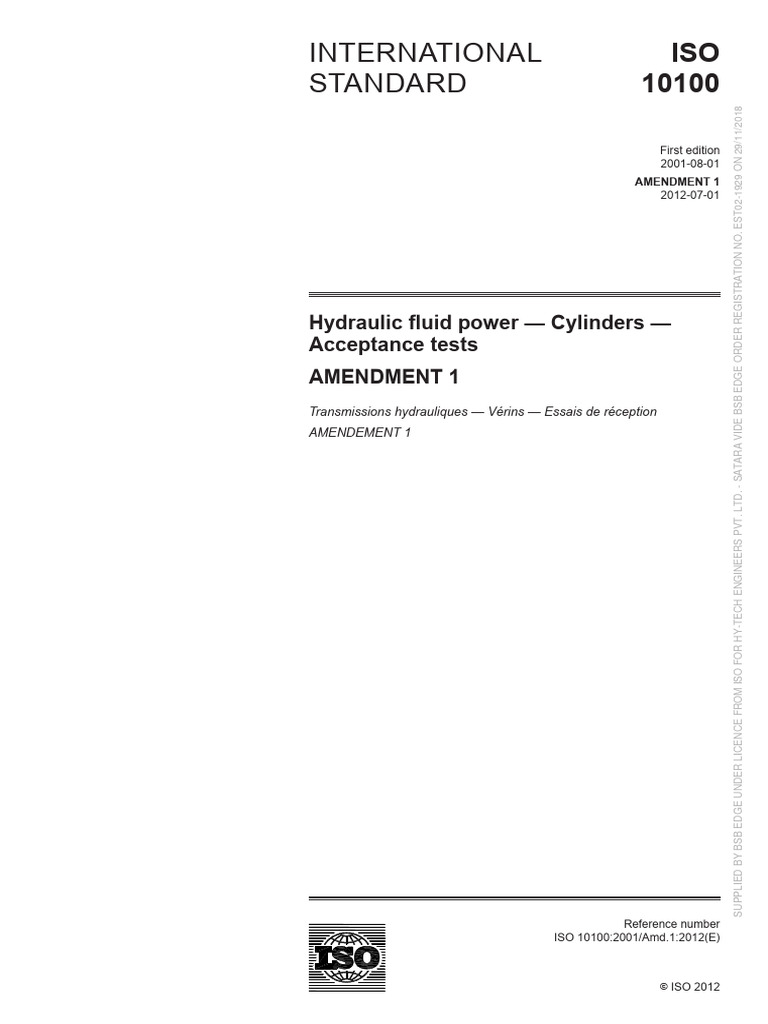 ISO 10100-Amd 1 | PDF | International Organization For Standardization