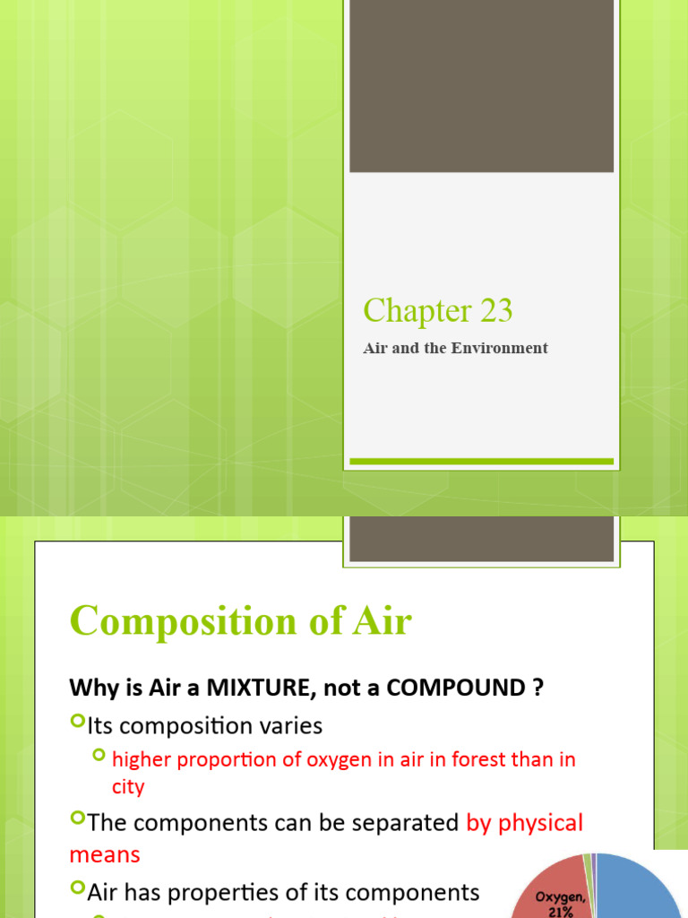 Air Composition and Pollution Overview | PDF | Ozone Depletion ...