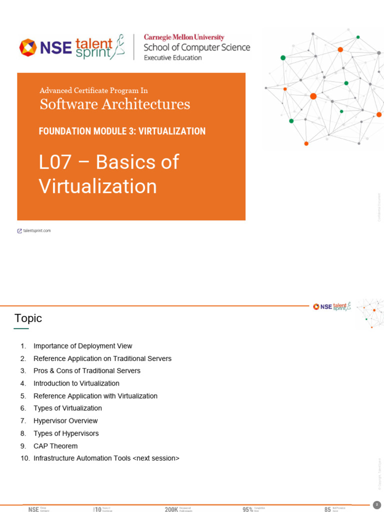 L07-Basics of Virtualization | PDF | Virtual Machine | Virtualization