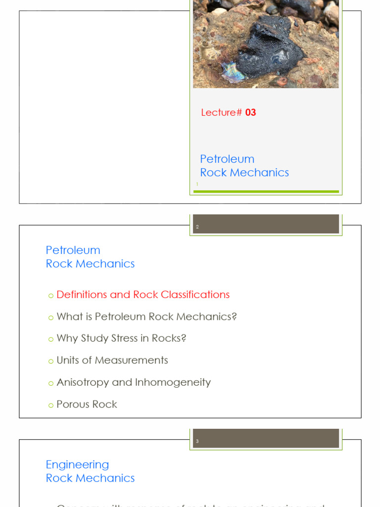 03 - Petroleum Rock Mechanics | PDF | Porosity | Permeability (Earth ...