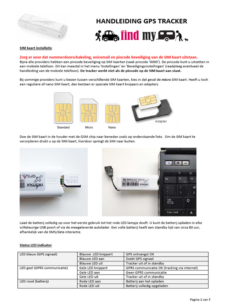 Handleiding Gps Stick v10 | PDF