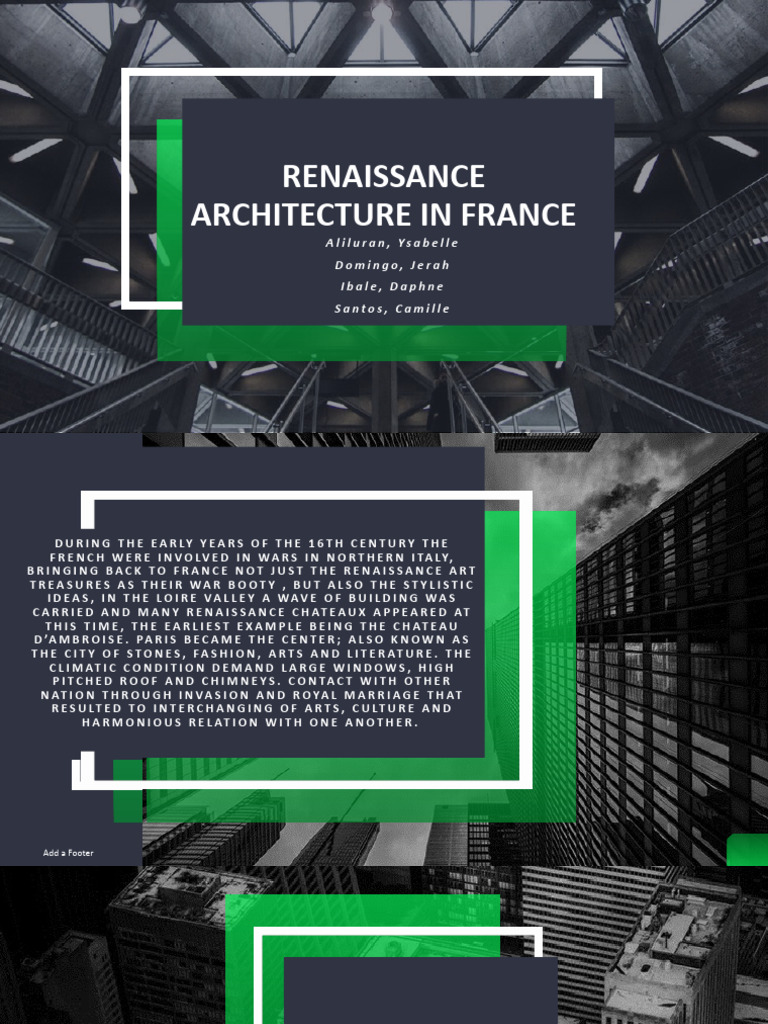 Renaissance Architecture in France | PDF