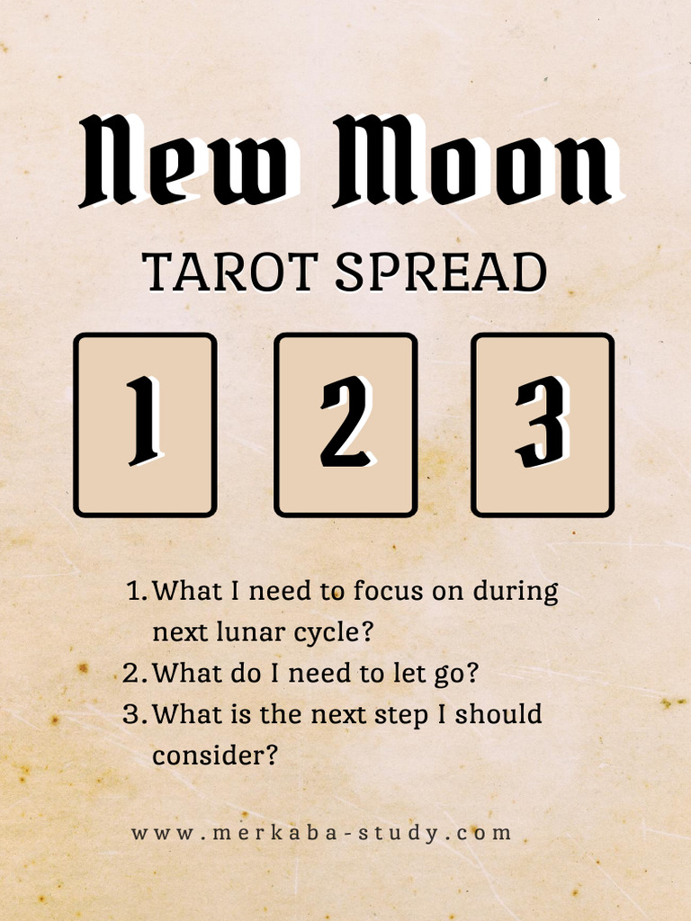 New Moon Tarot Spread | PDF | Self-Improvement | Science & Mathematics
