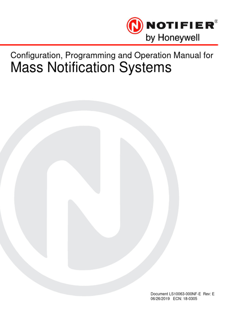 Notifier DVC Mass Notification Systems Manual | PDF