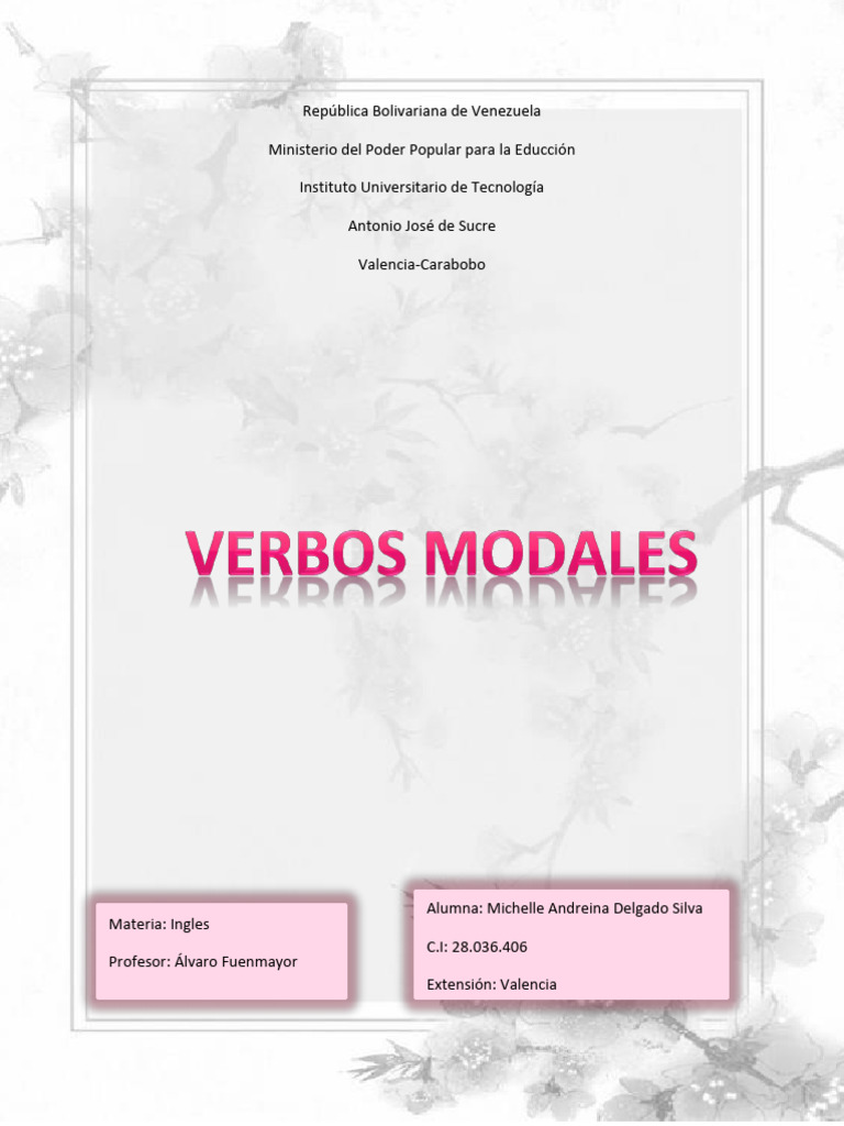 Verbos Modales | PDF