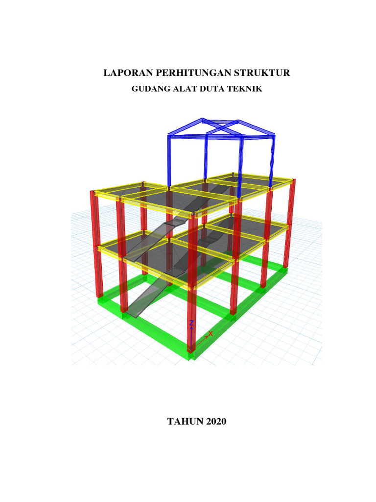 Laporan Struktur Gudang 2020 | PDF | Teknologi & Rekayasa