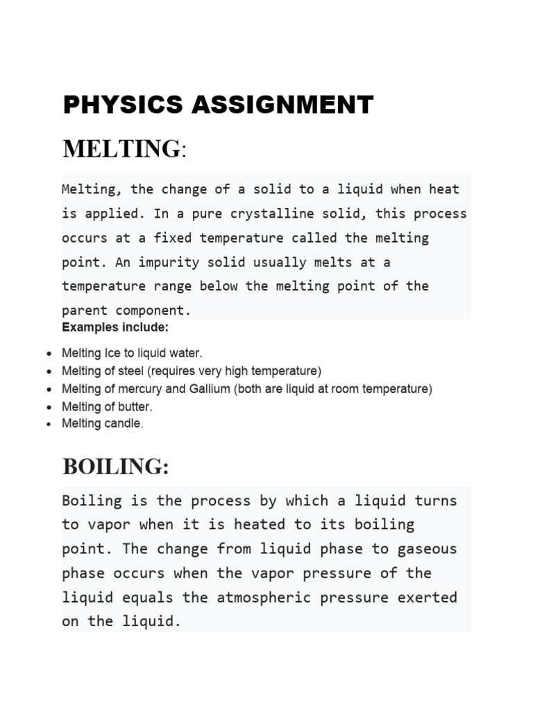 Physics Assignment | PDF