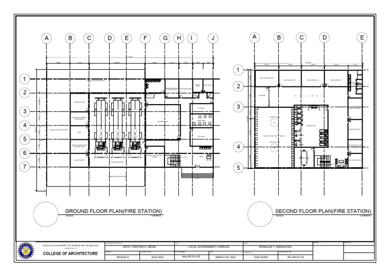 Fire Station Floor Plan Design | PDF