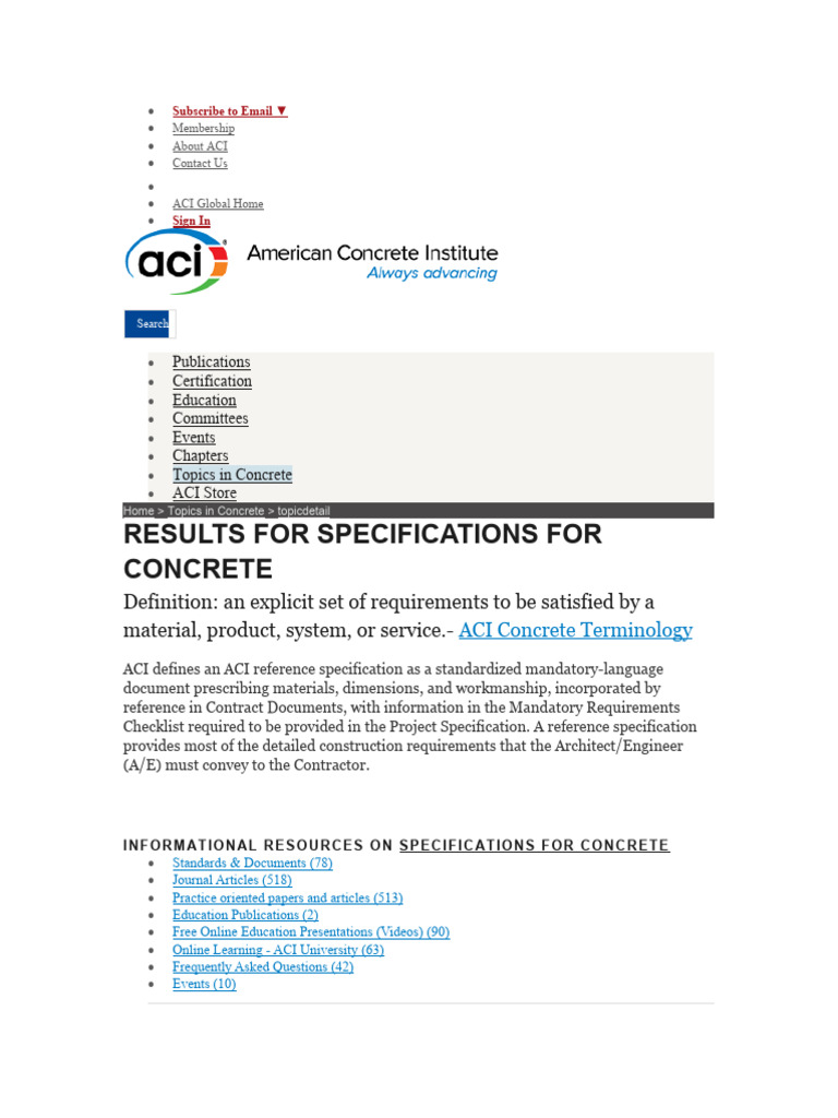 Concrete SPPP | PDF | Concrete | Specification (Technical Standard)