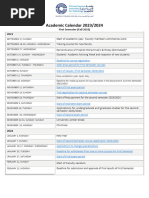 PSUT Academic Calendar 2025/2026 | PDF | Academic Term | Schools