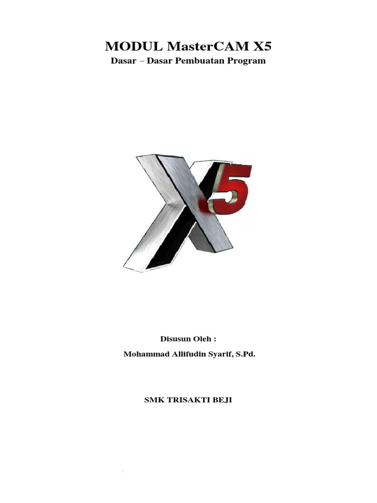 Modul Dasar MasterCAM X5 | PDF
