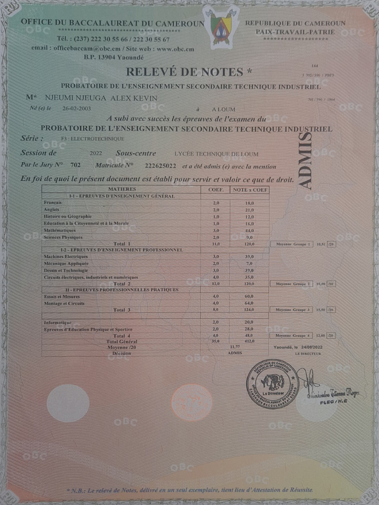 Probatoire | PDF