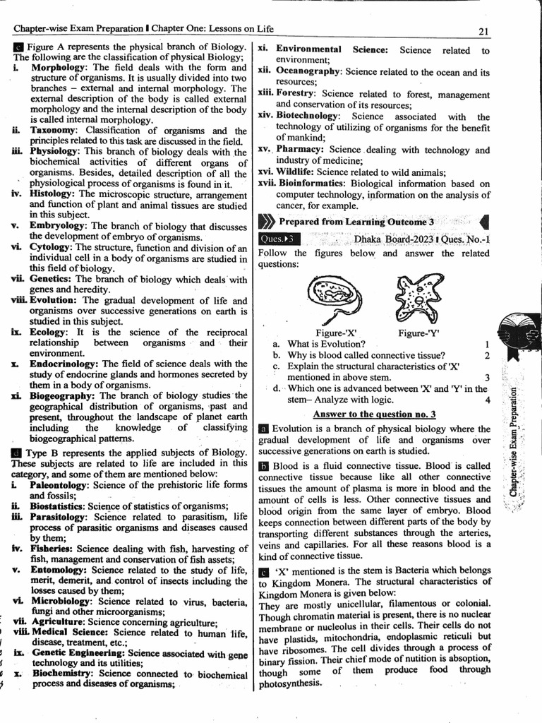 Biology Question and Answers For SSC | PDF