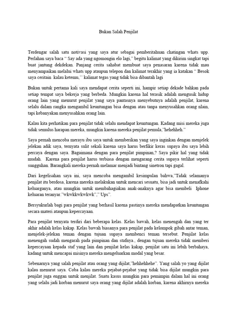 Kelas-Kelas Penjilat dalam Kehidupan | PDF | Karier & Perkembangan ...