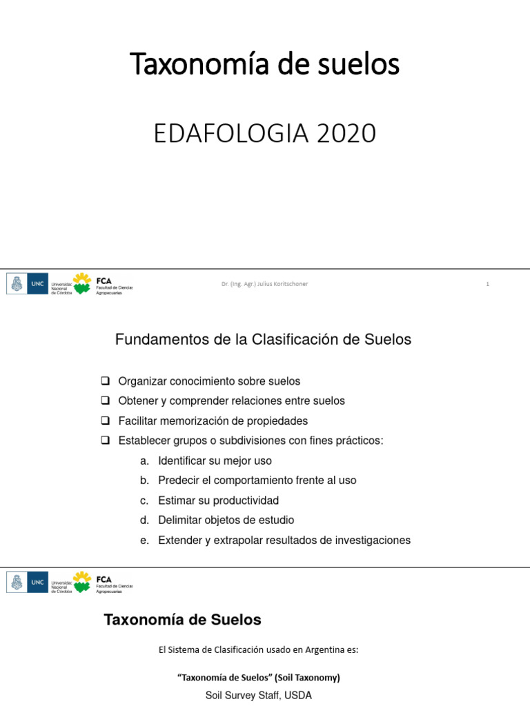 Taxonomía de Suelos en Argentina | PDF | Geografía Física | Horticultura