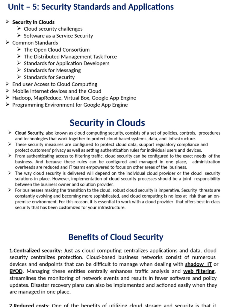 Cloud Computing Unit 5 | PDF | Apache Hadoop | Cloud Computing