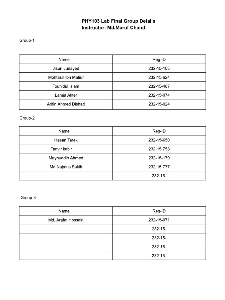 Phy Lab Final Group | PDF