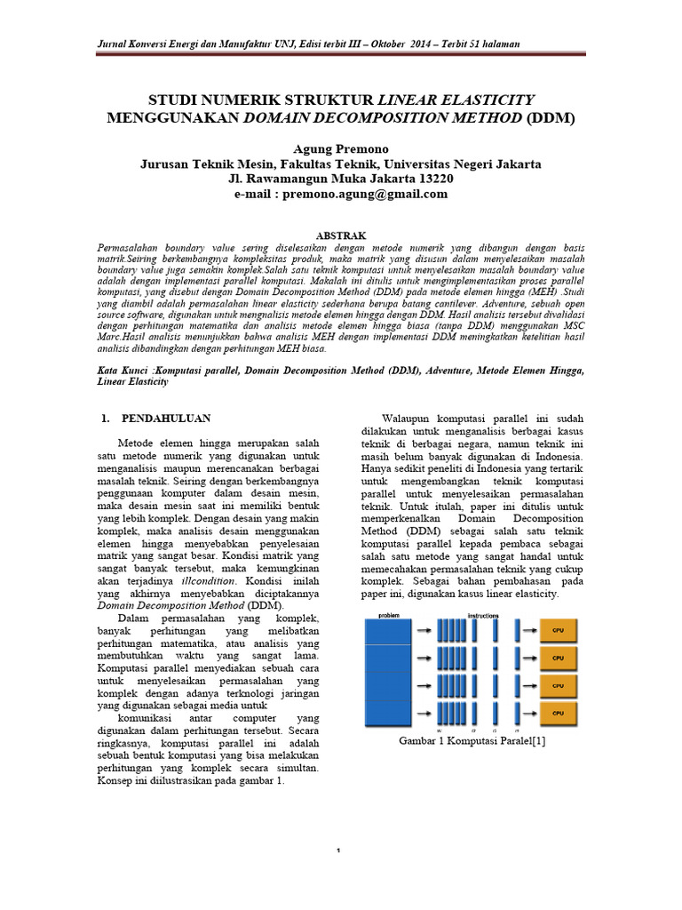 Studi Numerik Struktur Linear Elasticity 3203d809 | PDF