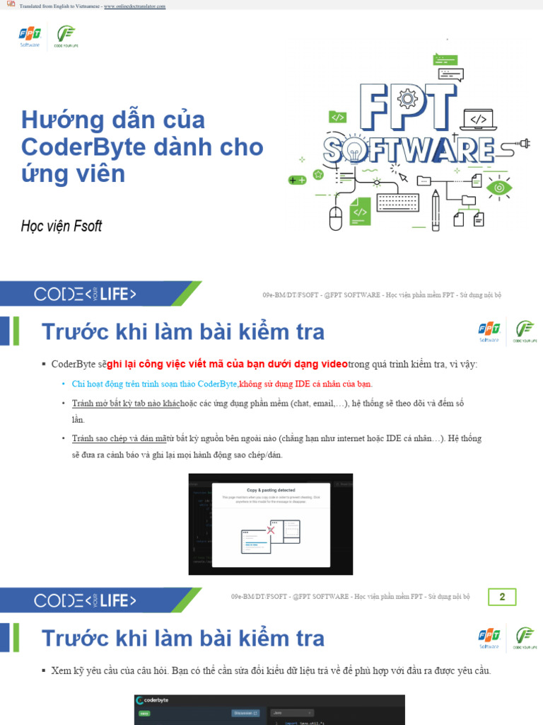 (FSA - TTD) CoderByte Guideline For Candidate V1.0.en - VI | PDF