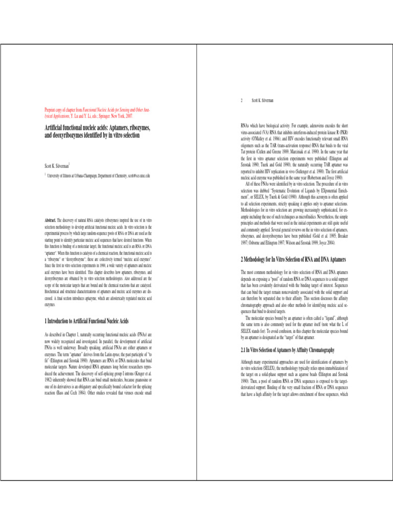 Silverman, 2007 | PDF | Dna | Rna