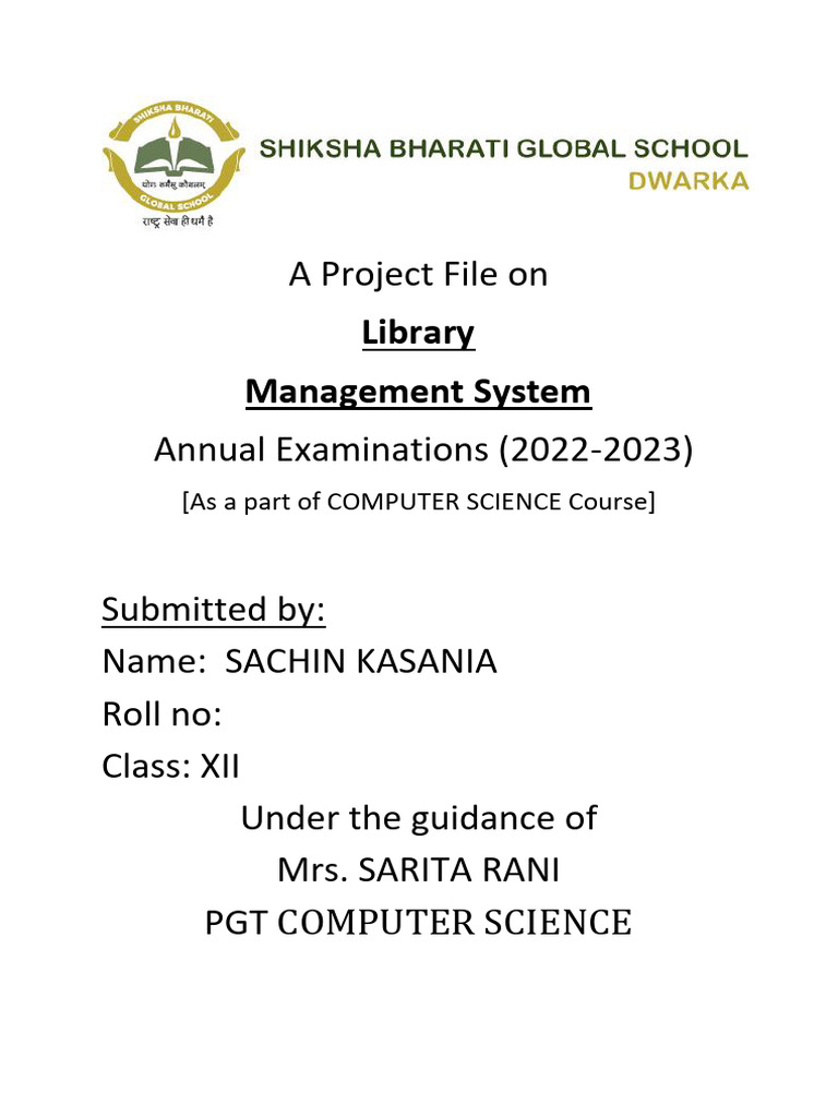 Ip Project | PDF | Databases | My Sql