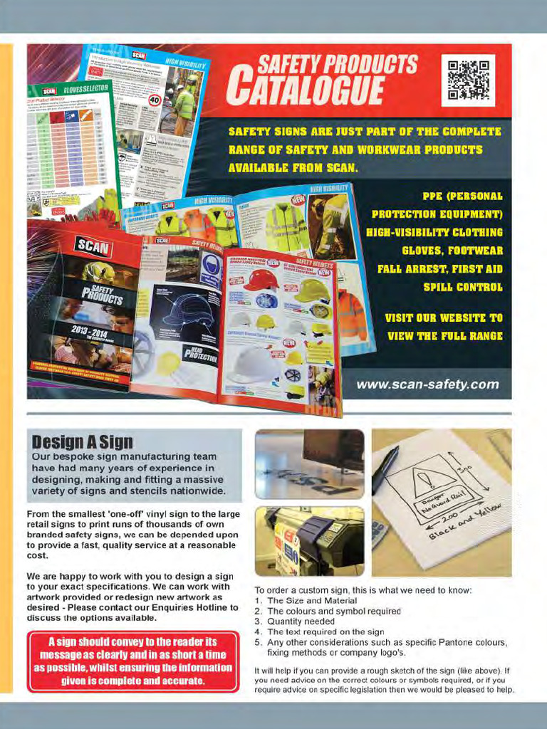 SCAN Safety Signs Catalogue 2014 2 | PDF
